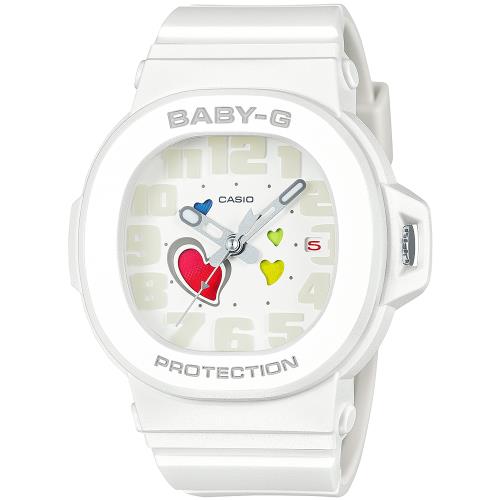 CASIO BABY-G 繽紛俏皮變色愛心時尚手錶/白色/BGA-10-7A|Baby-G|ETMall東森購物網