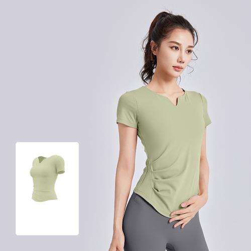 【ALLK 歐楷】促銷 小V領瑜珈韻律服上衣 4色(尺寸L-2XL/中大尺碼/運動/健身)|金秋購物節，全站最高39%回饋，消費滿額再抽999黃金|造型上衣|ETMall東森購物網