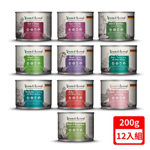 Venandi Animal 貓皇-經典主食貓罐系列 200g X(12入組)|成貓|ETMall東森購物網