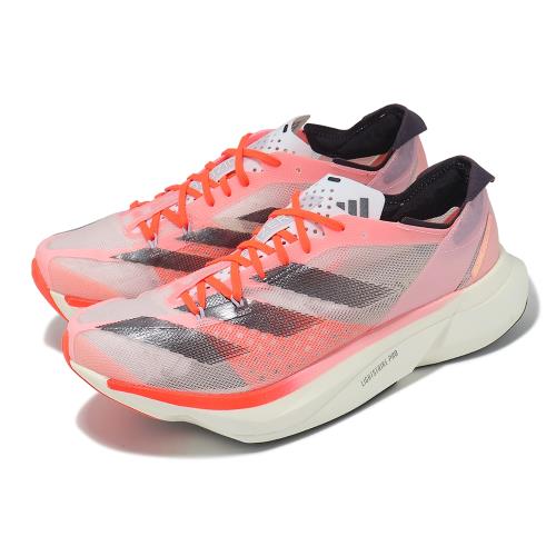 adidas 競速跑鞋 Adizero Adios Pro 3 W 女鞋 粉紅 黑 回彈 緩震 運動鞋 愛迪達 ID3612|慢跑鞋 ...