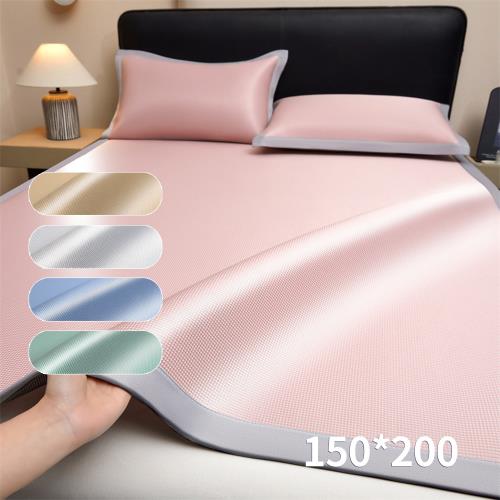 CS22 夏季新款可機洗千鳥紋冰絲涼蓆三件套-150*200cm |雙人|ETMall東森購物網