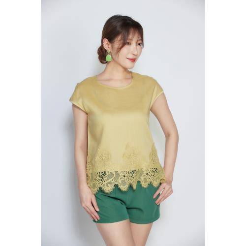 QWI萊賽爾亞麻浪漫圖騰上衣-獨|上衣|ETMall東森購物網