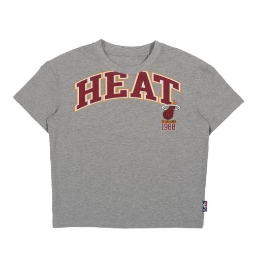 NBA HEAT 短袖印花T恤 童裝上衣 拉格蘭袖 中性款 灰色 35261022 11 noB28|短袖上衣|ETMall東森購物網