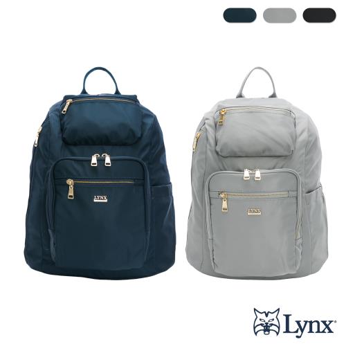 Lynx - 美國山貓嚴選防潑水斜紋牛津布後開式防盜後背包(大) - 多色可選|後背包|ETMall東森購物網