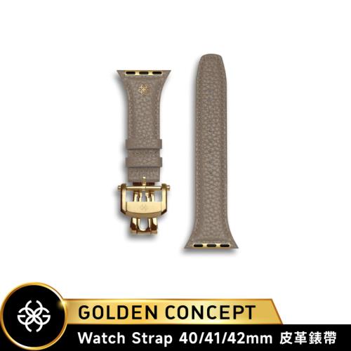【Golden Concept】APPLE WATCH 41/40/42mm 全粒面皮革錶帶/金框 WSA-FL-BR-G|金秋購物節，全站最高39%回饋，消費滿額再抽999黃金|Golden ...