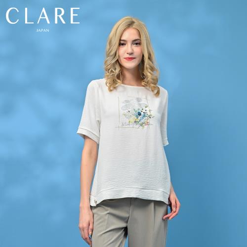 CLARE東京櫃沁涼空氣波紋精品上衣-獨|上衣|ETMall東森購物網